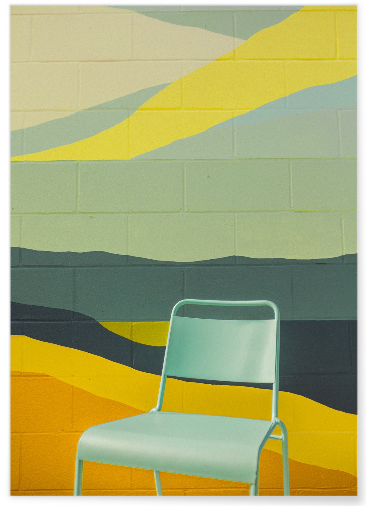 Affiche Colorful Wall pour salon | L’Afficherie
