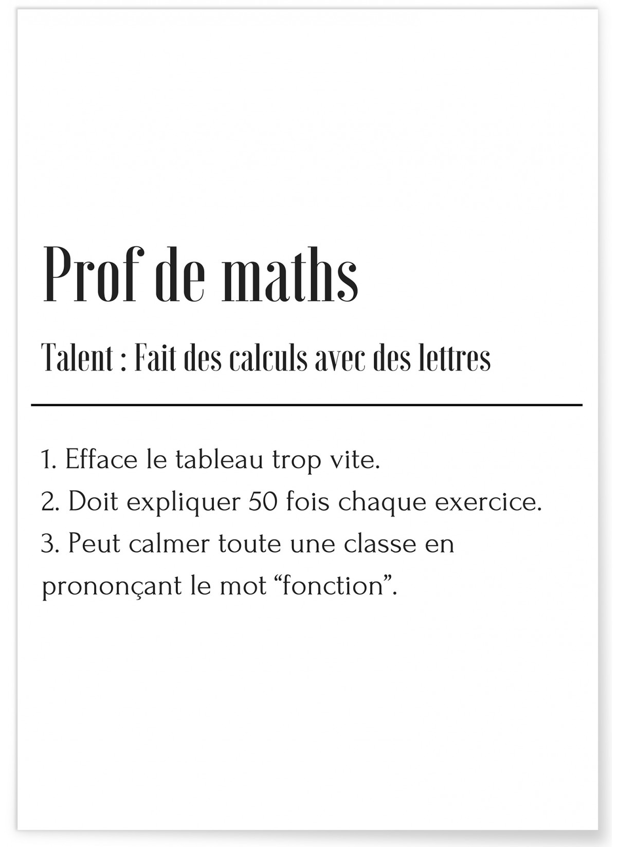 Trouvez des Affiches Définitions Métiers | L’Afficherie