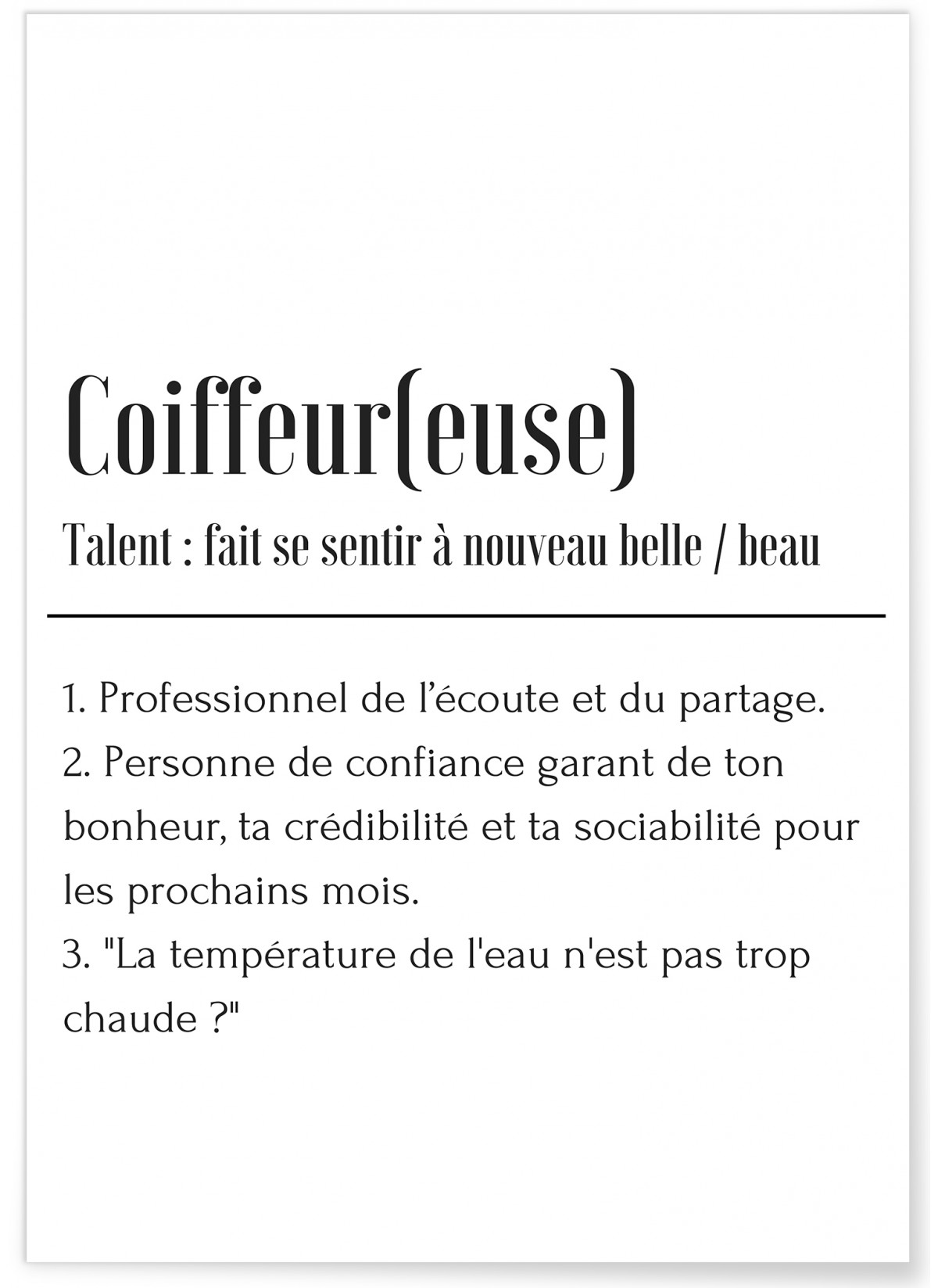 Trouvez des Affiches Définitions Métiers | L’Afficherie