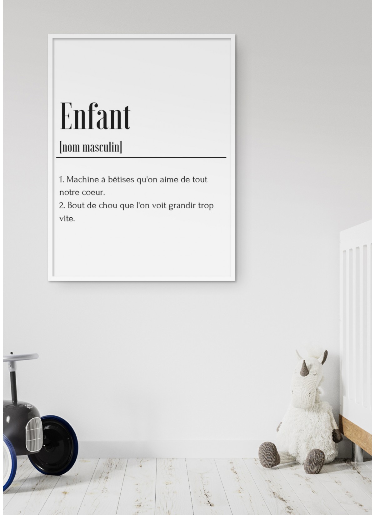 Affiche Définition enfant, une idée de cadeau originale | L’Afficherie
