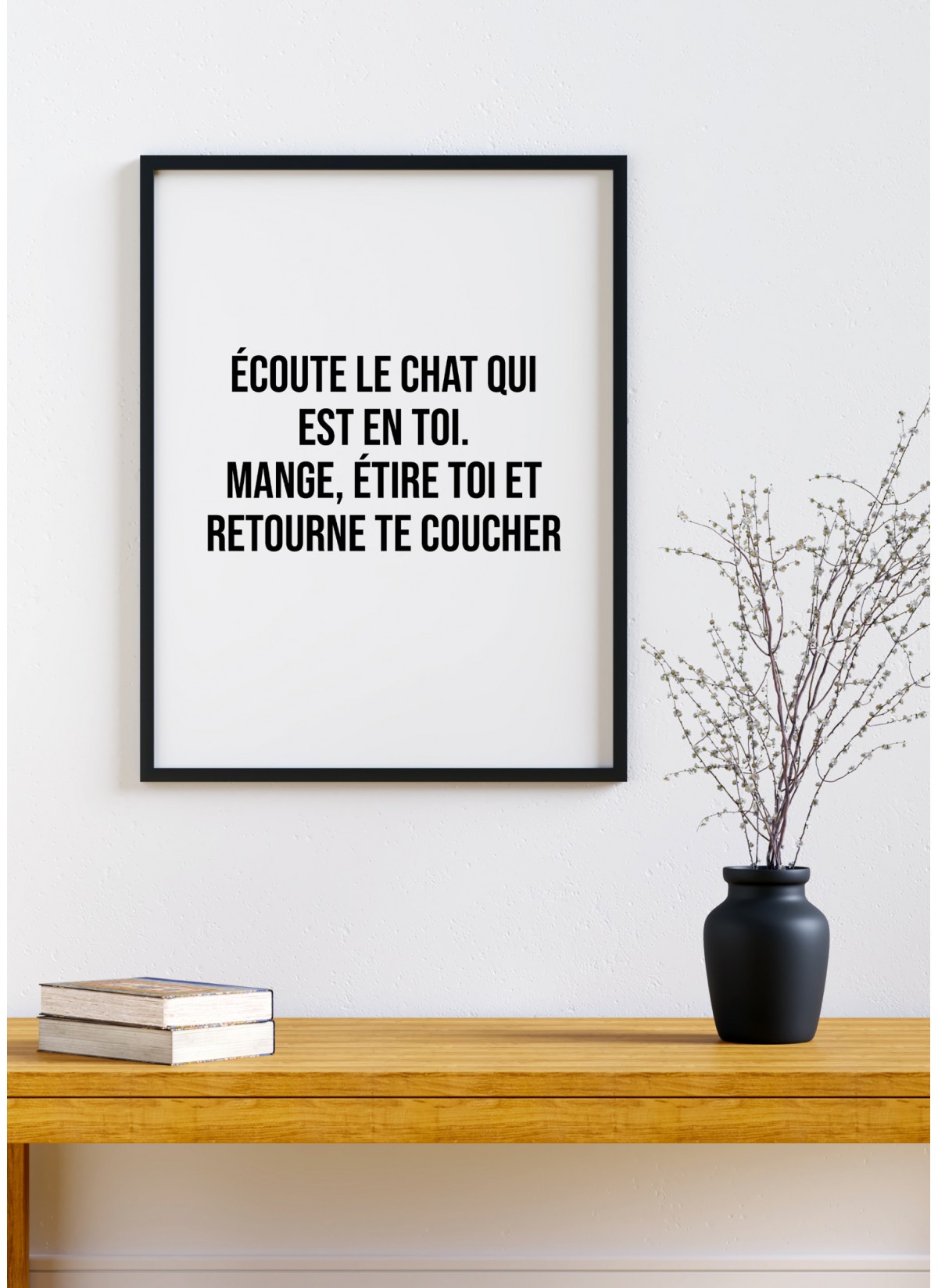 Affiche "Écoute le chat qui est en toi..." | L’Afficherie