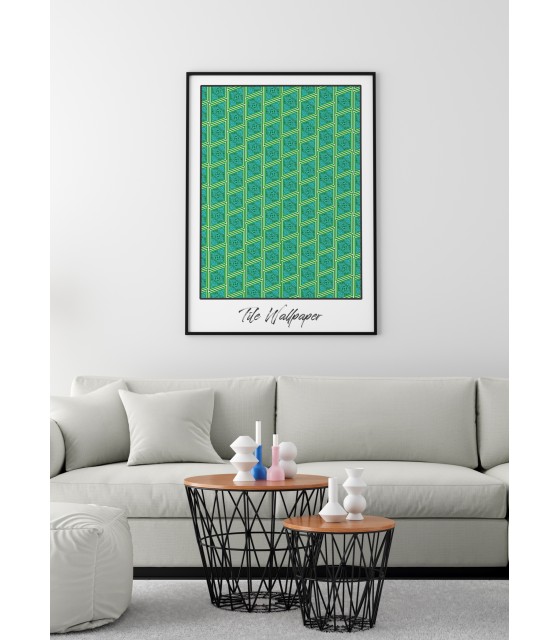 Affiche Tile Wallpaper pour décorer un salon | L'Afficherie
