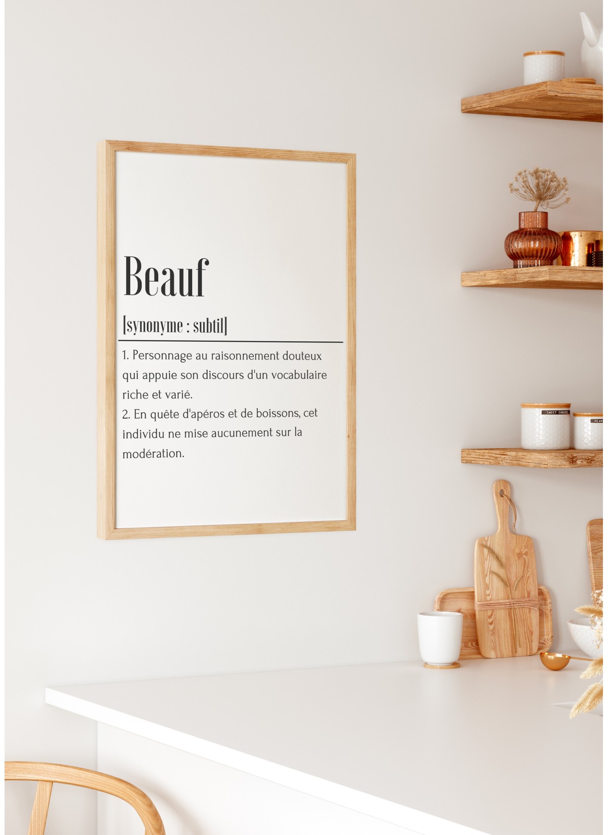 Affiche Définition Beauf, idéale pour votre décoration murale | L ...