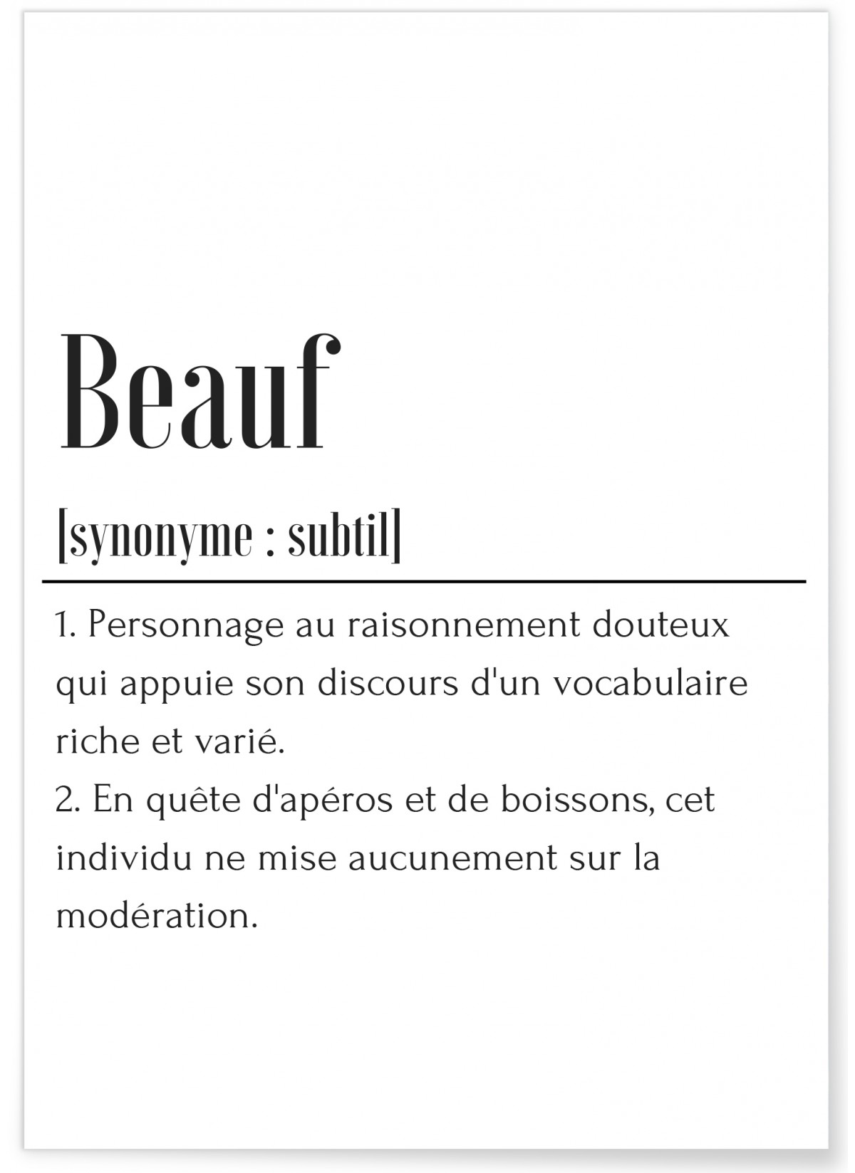 Affiches Définitions Famille et Amis drôles | L’Afficherie (4)