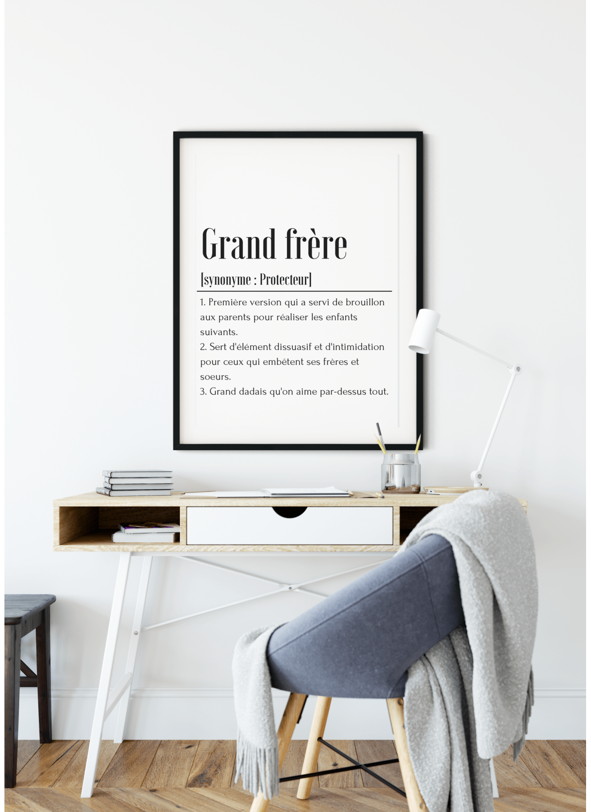 Affiche Définition Grand frère, idéal pour offrir | L’Afficherie