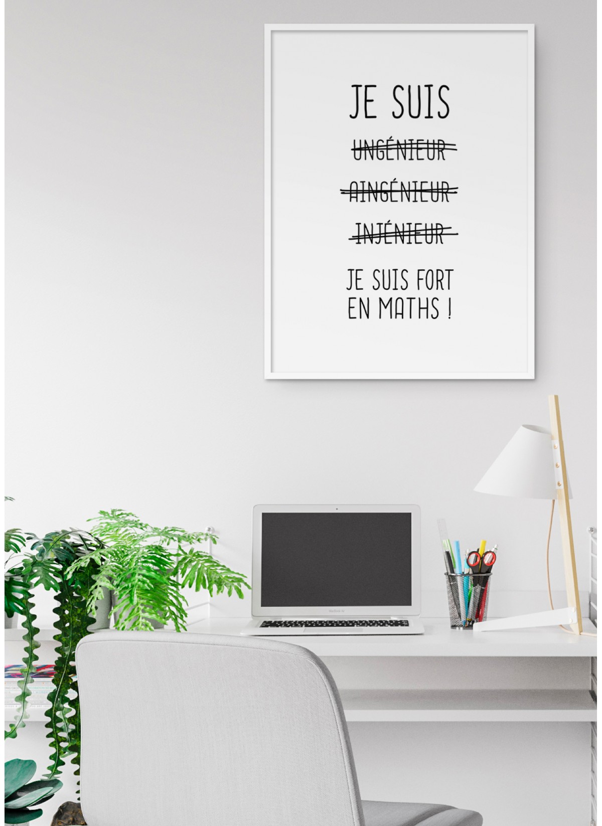 Fort en maths, affiche Humour | L’Afficherie