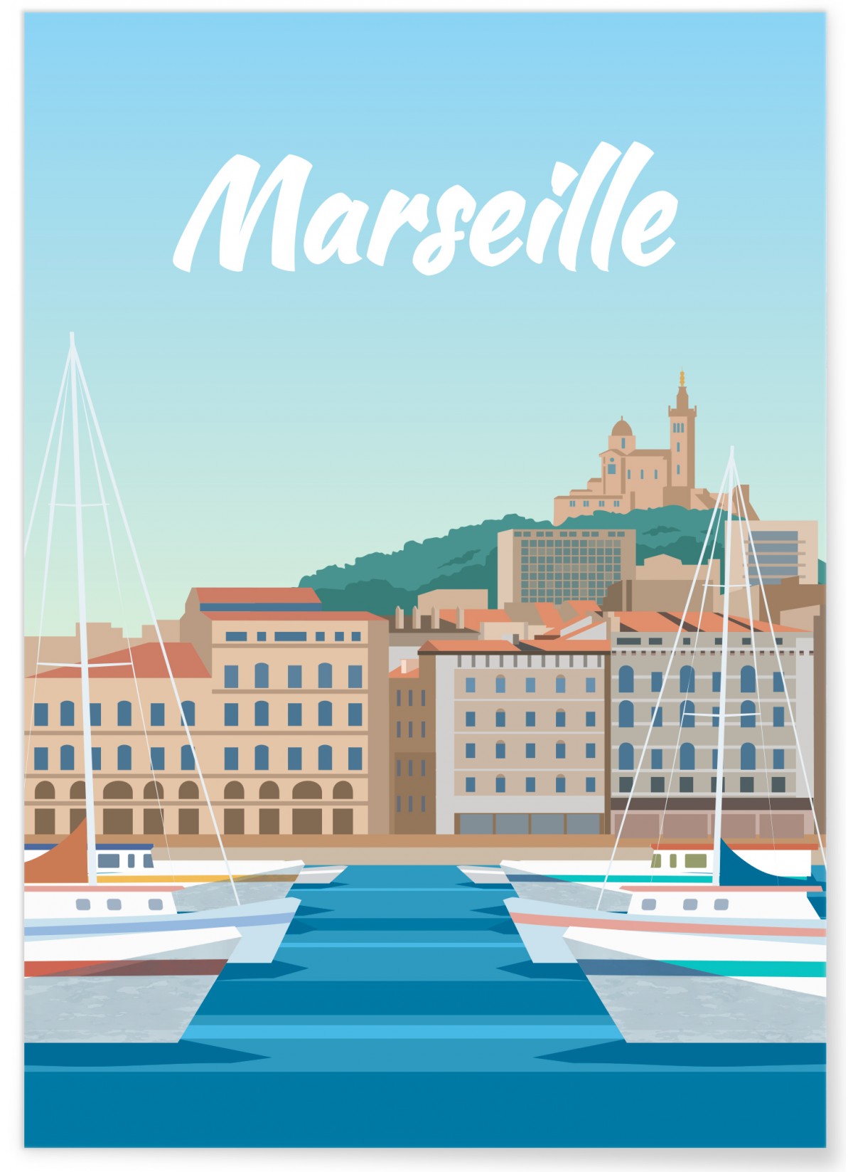 Affiches illustrations villes de France | L’Afficherie
