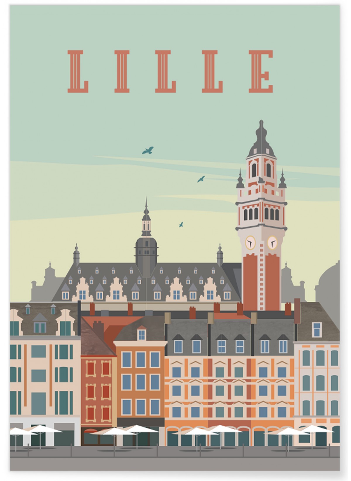 Affiches illustrations villes de France | L’Afficherie
