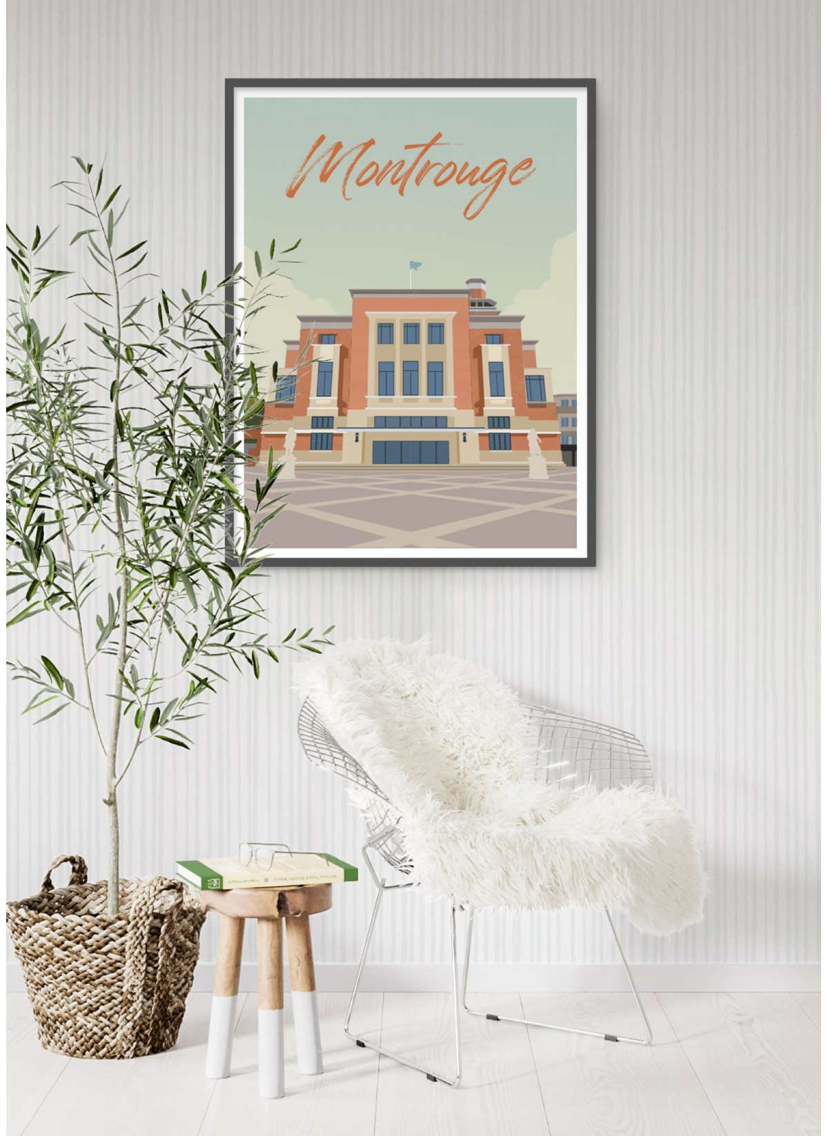 Poster ville Montrouge, affiche murale | L’Afficherie