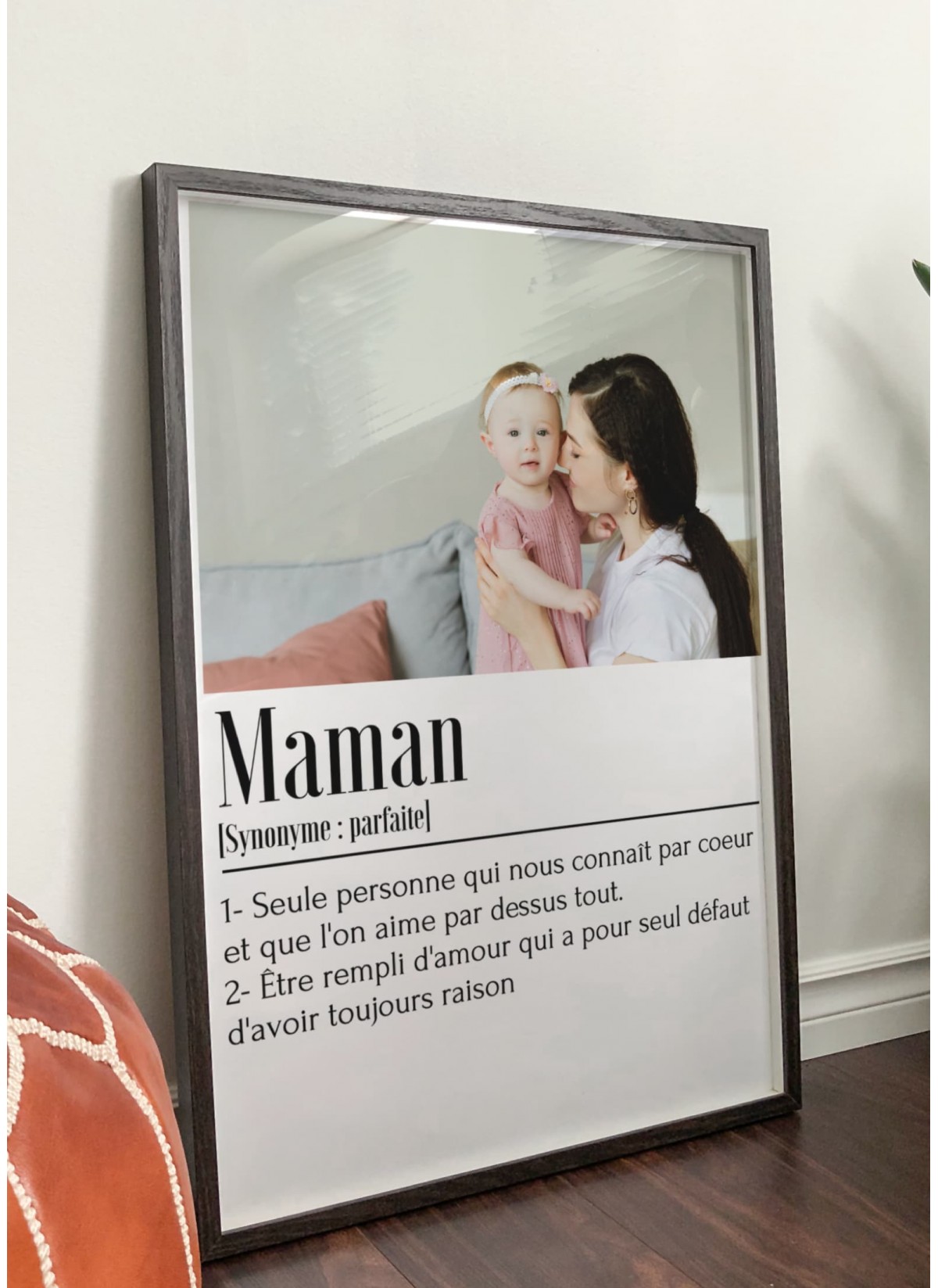 Affiche définition Maman personnalisable, idée cadeau pour maman