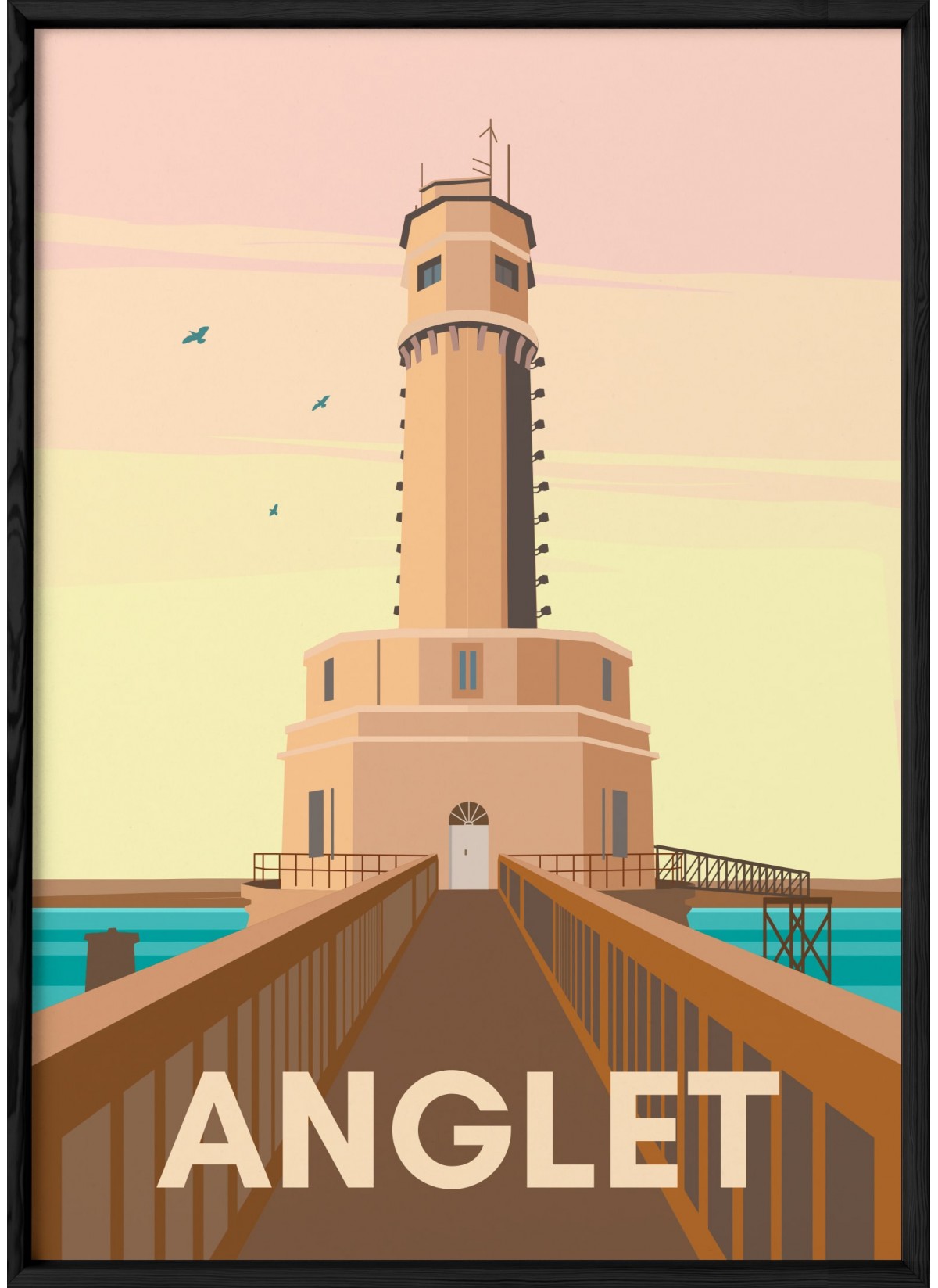 Affiche ville Anglet, poster design| L’Afficherie