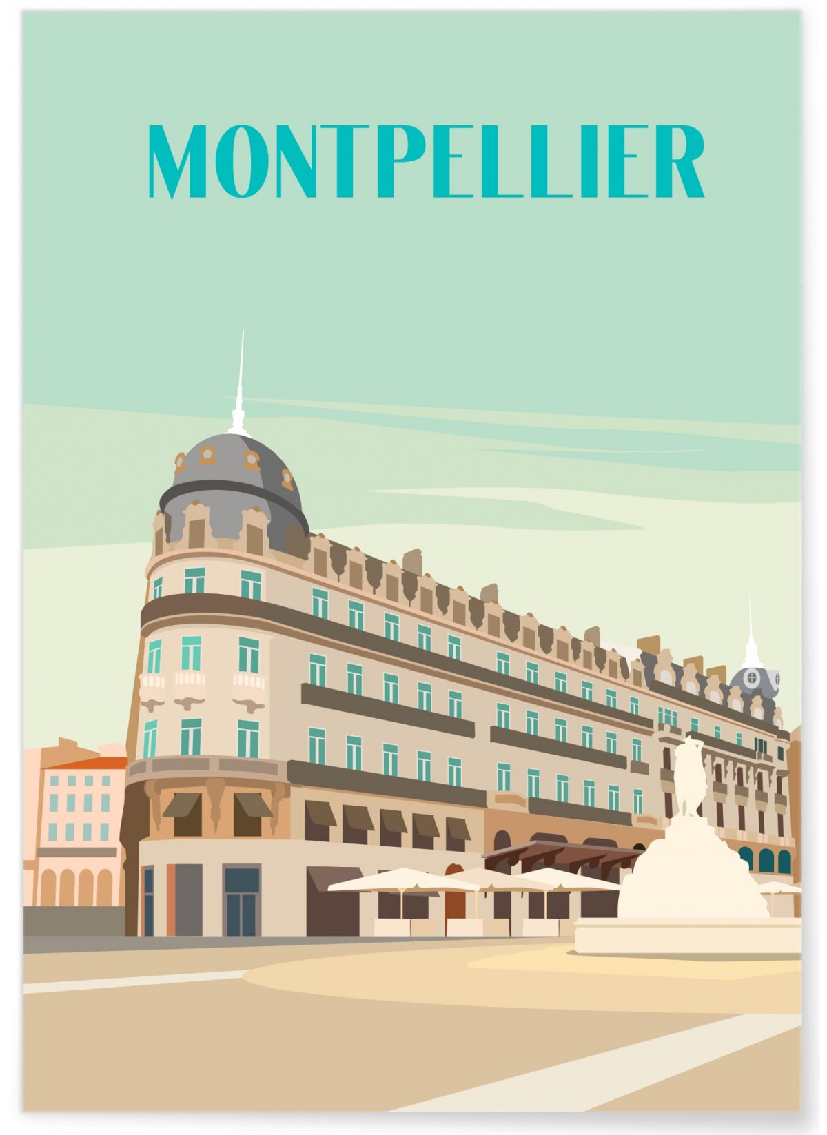 Affiches illustrations villes de France | L’Afficherie