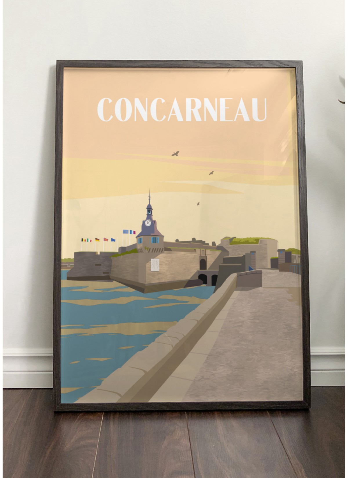 Poster ville Concarneau, affiche originale | L’Afficherie