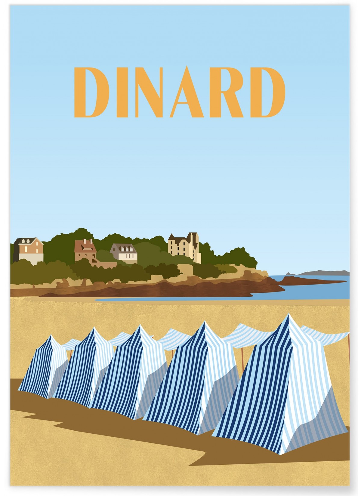 Affiche ville de Dinard, affiches et posters| L’Afficherie