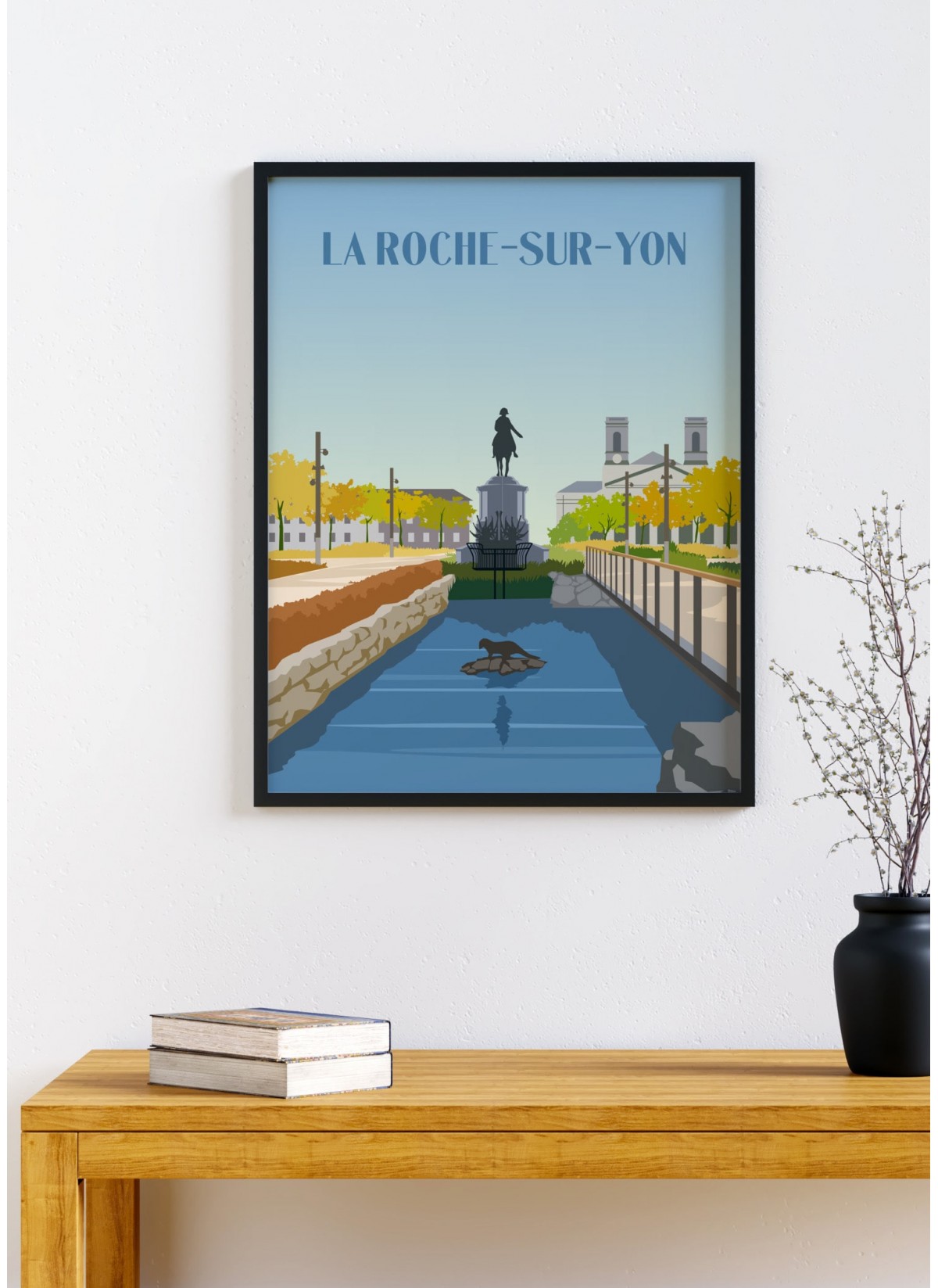 Affiche ville La Roche-sur-Yon, affiche art| L’Afficherie