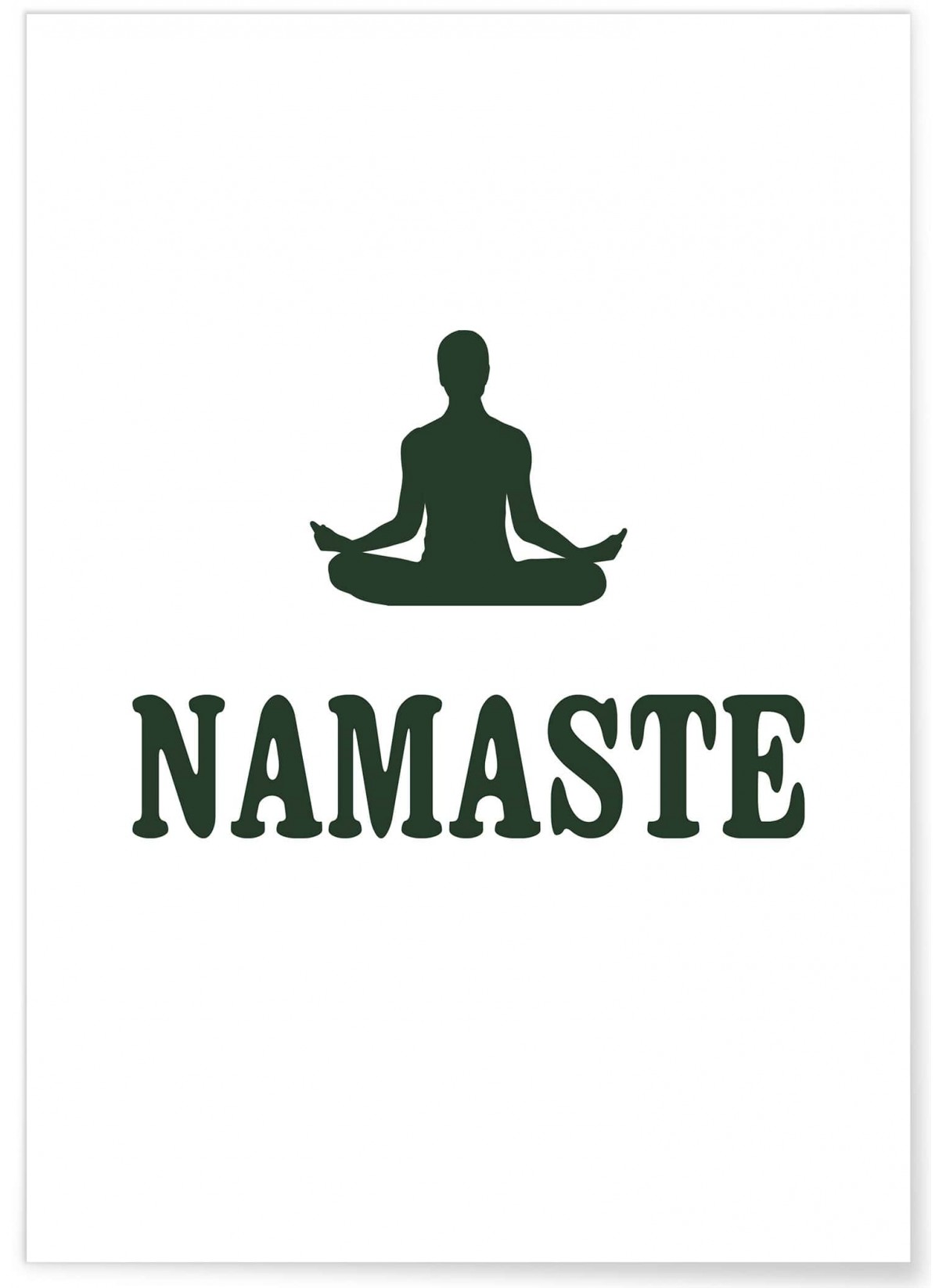 Affiche "Namasté", idée déco| L’Afficherie