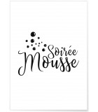 Affiche "Soirée Mousse", Idée déco | L’Afficherie