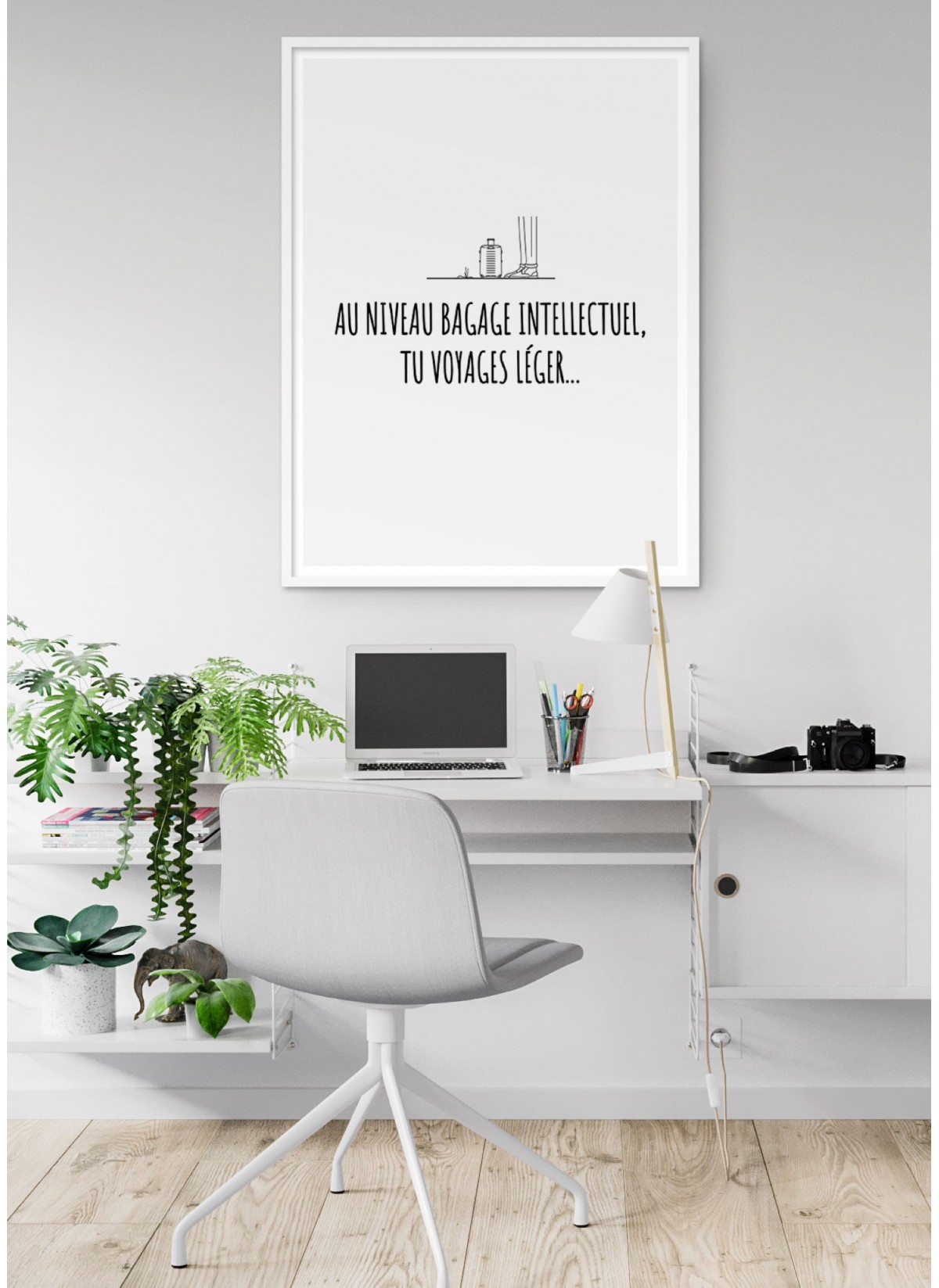 Affiche "Bagage intellectuel", Humour | L’Afficherie