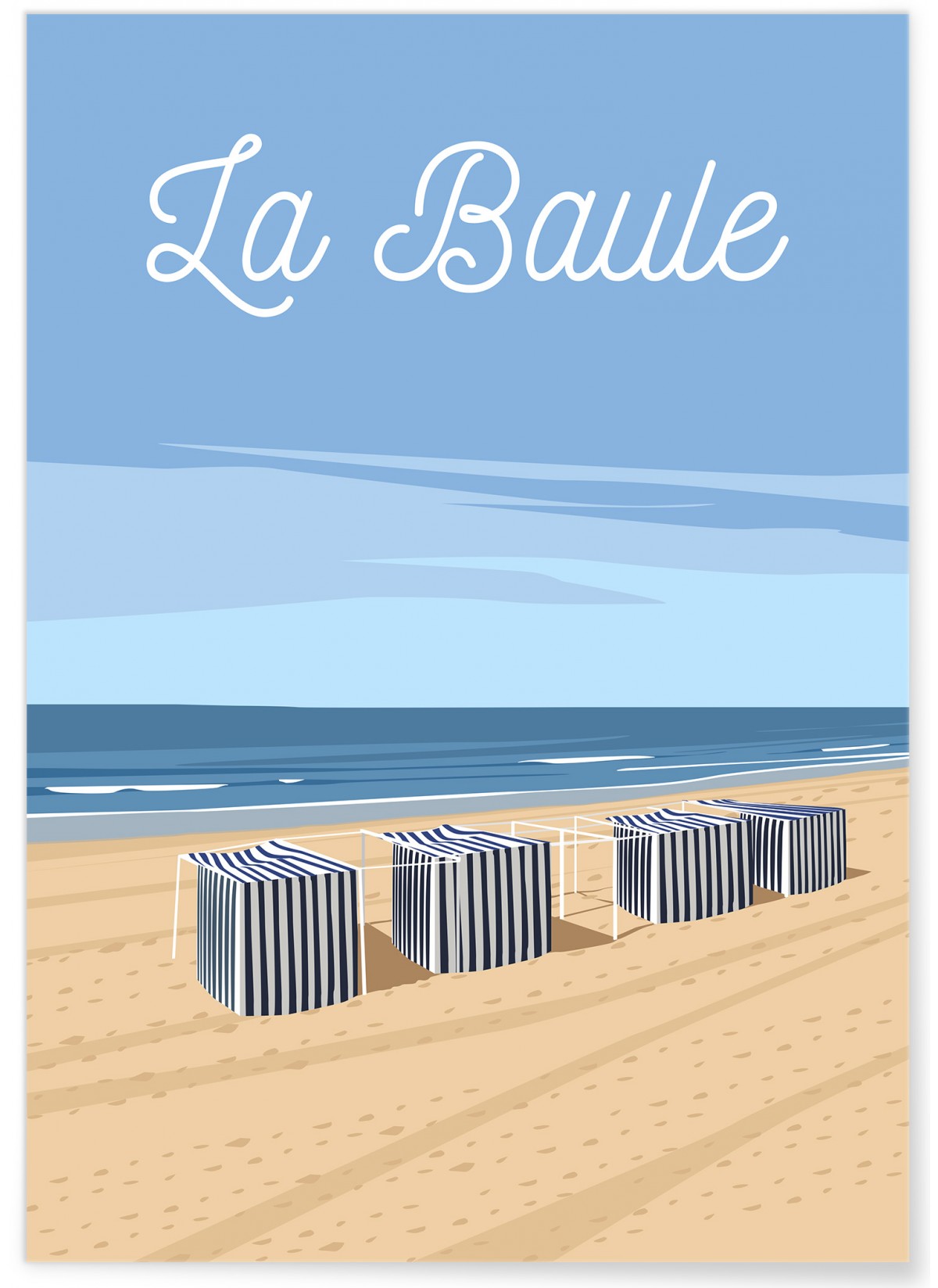Affiche ville de La Baule 2, poster mural| L’Afficherie