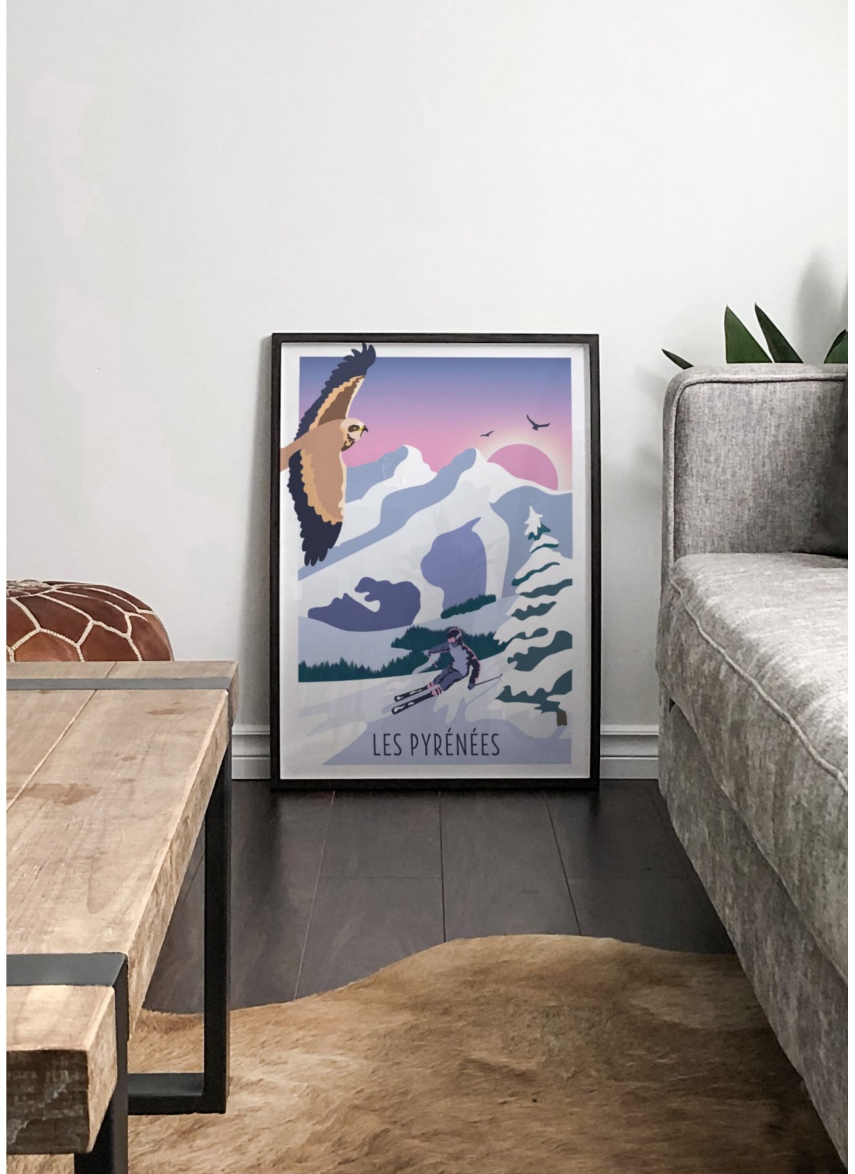 Affiche Les Pyrénées, poster encadré| L’Afficherie