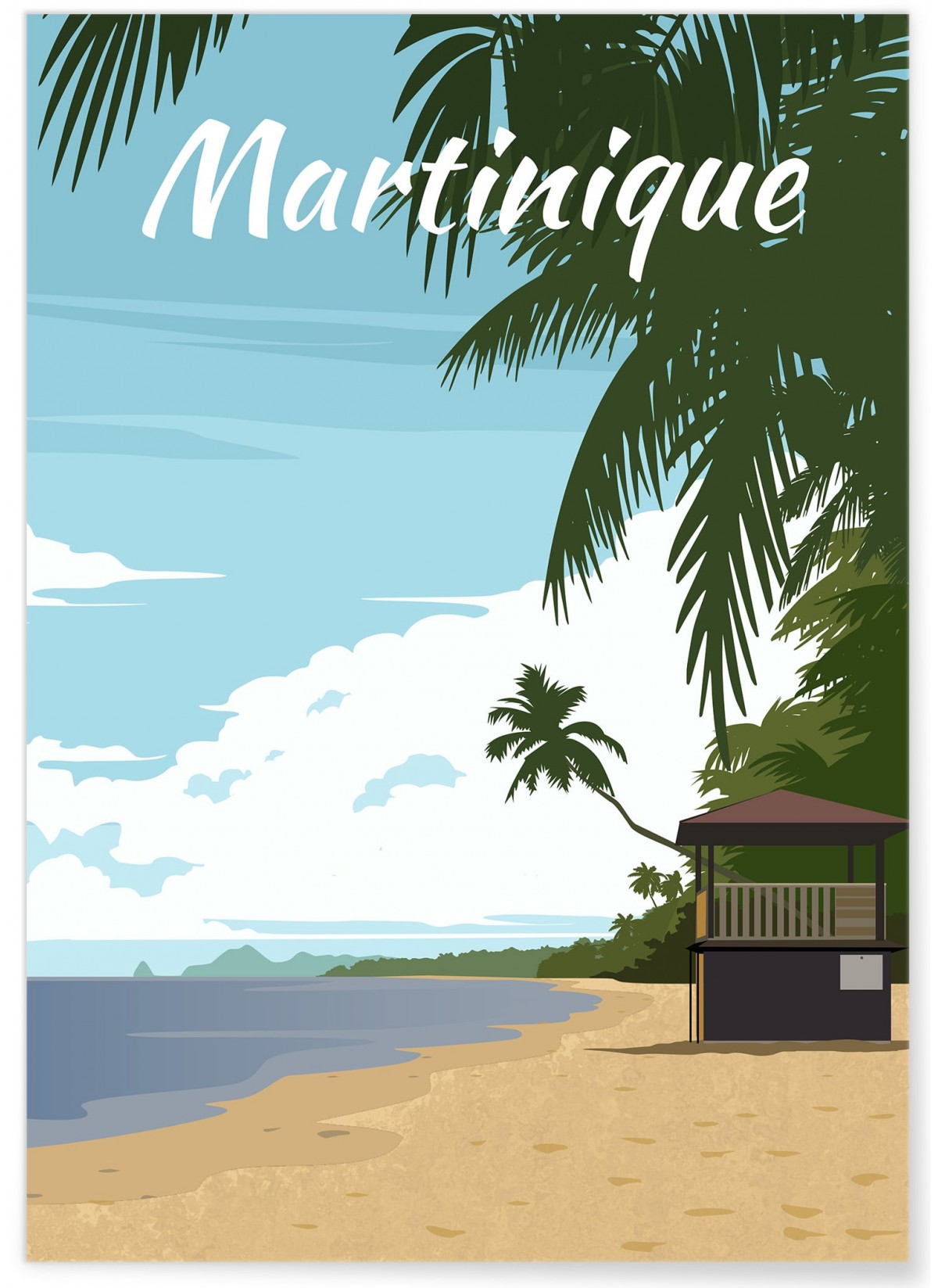 Affiche Martinique, Art mural, illustration | L’Afficherie