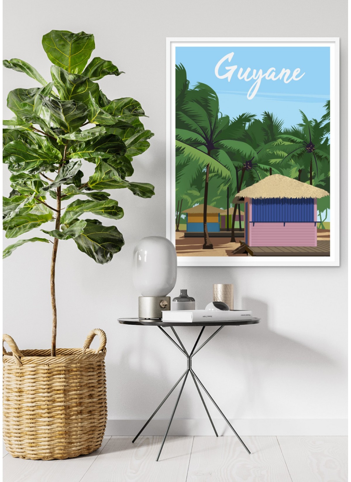 Affiche Guyane, déco murale, illustration | L’Afficherie