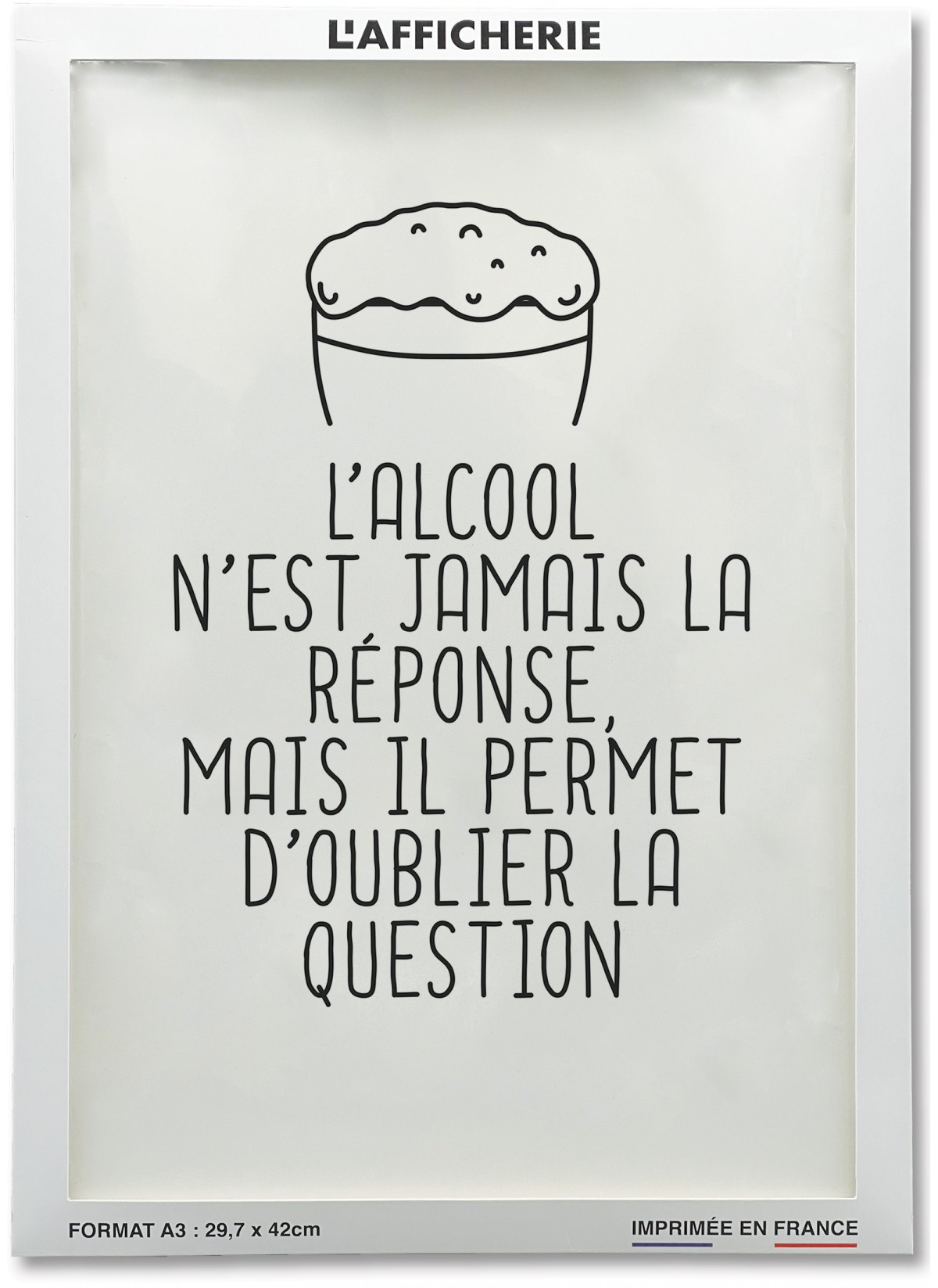 Affiche "L'alcool n'est jamais la réponse..." | Affiches Drôles | L ...