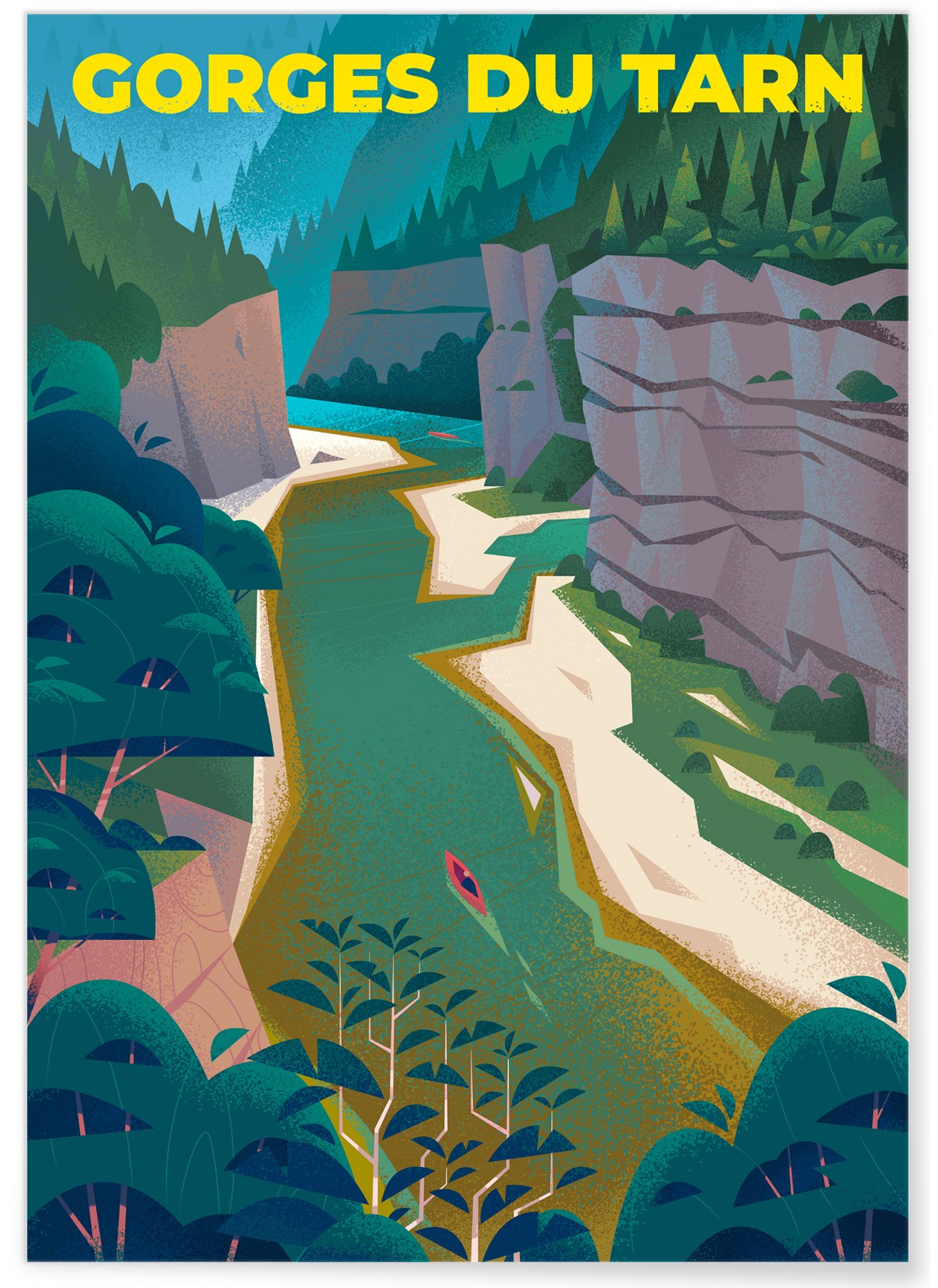 Affiche Gorges du Tarn, affiche décorative| L’Afficherie