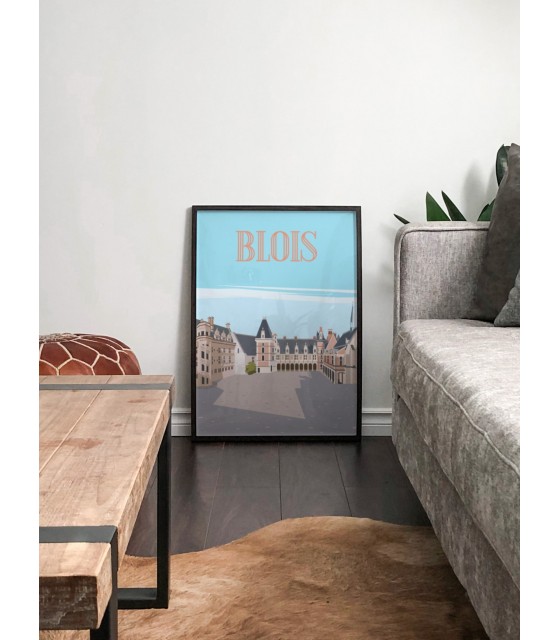 Affiche ville de Blois, poster muraux| L’Afficherie