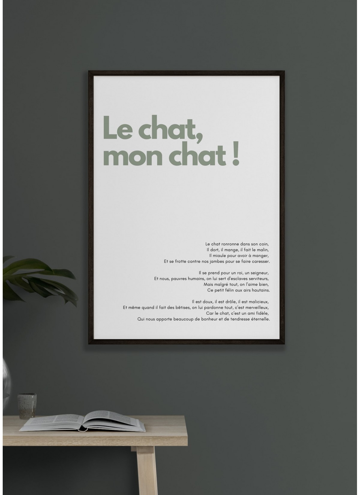 Affiche "Le chat, mon chat !" | L’Afficherie