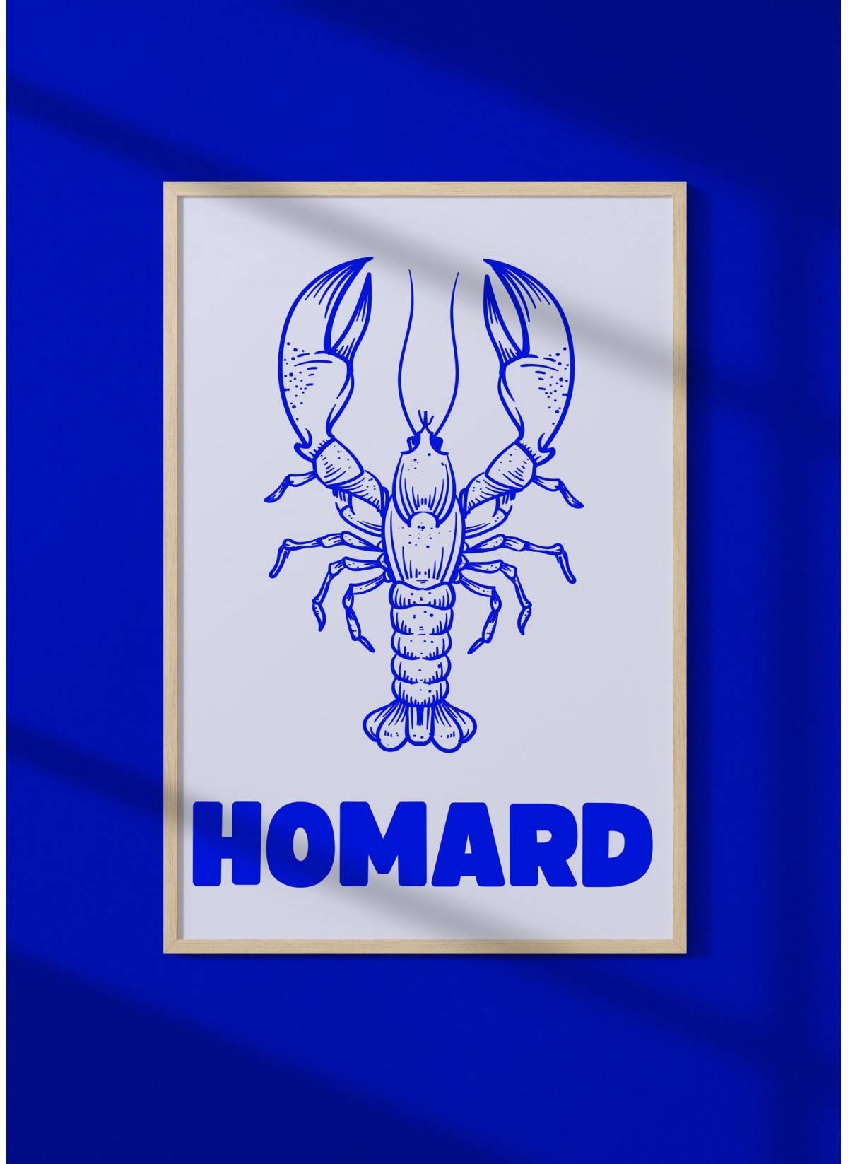 Affiche Homard, déco originale | L'Afficherie