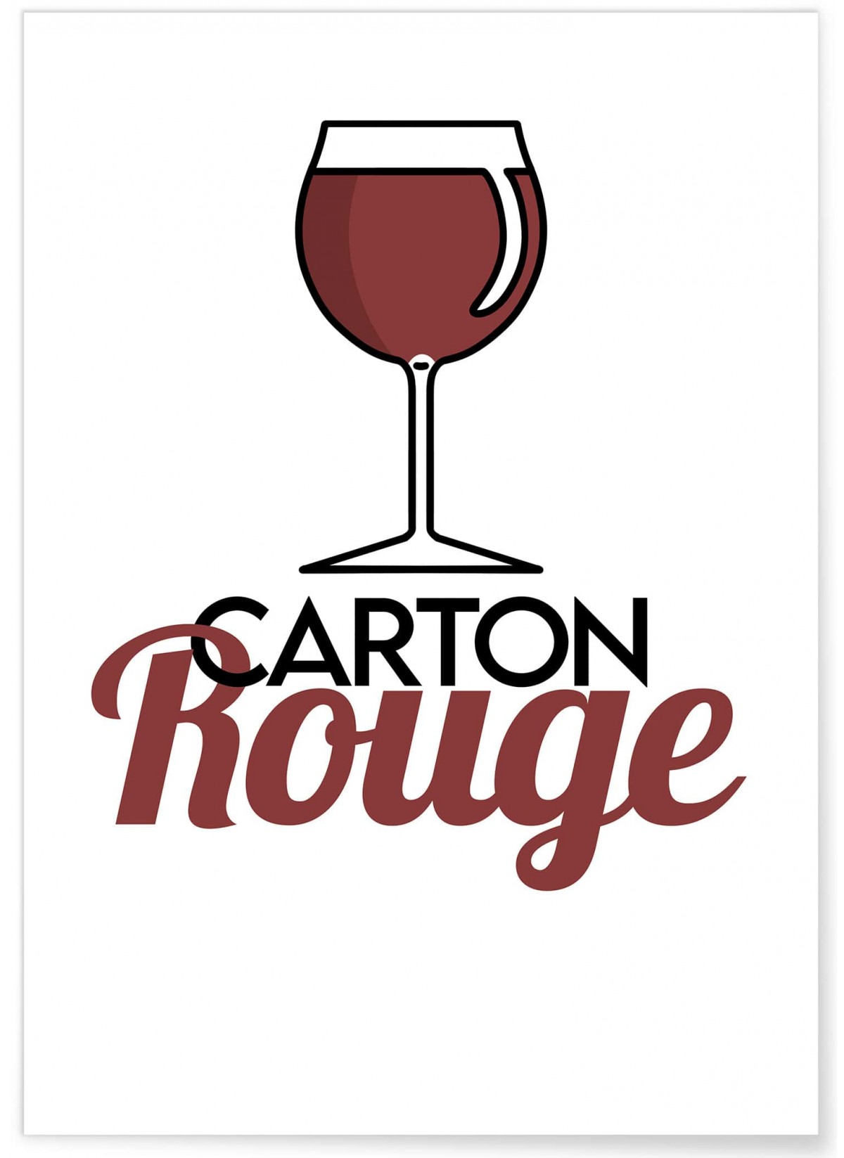 Affiche Carton Rouge, déco murale | L’Afficherie