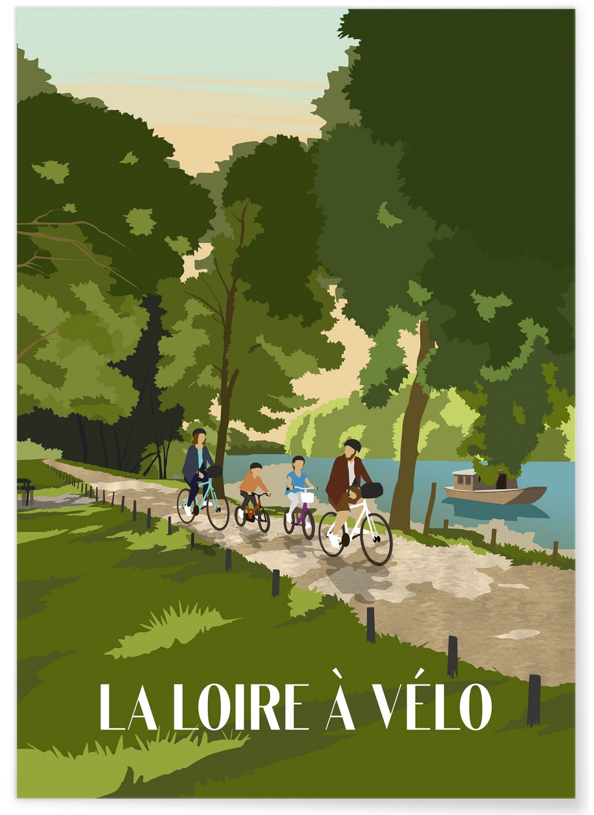 Affiche La Loire à vélo, déco murale | L’Afficherie