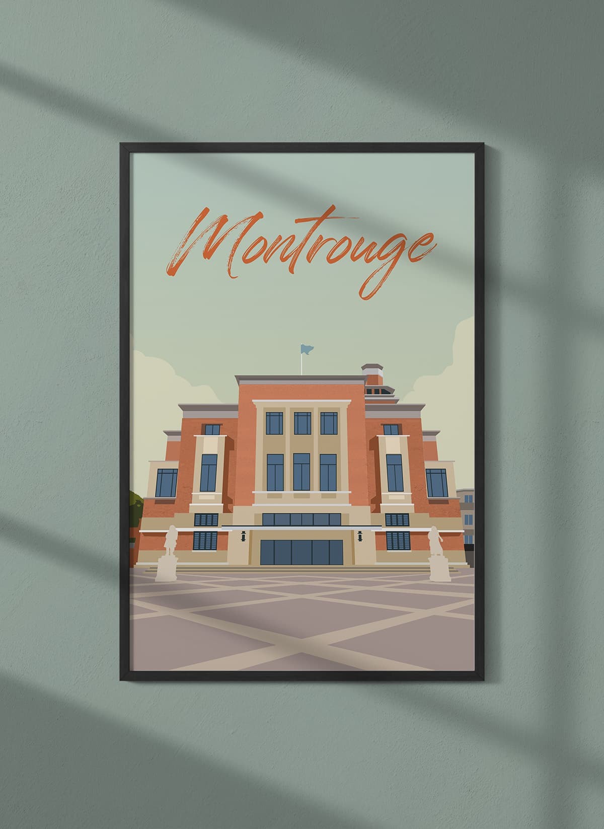 Poster ville Montrouge, affiche murale | L’Afficherie