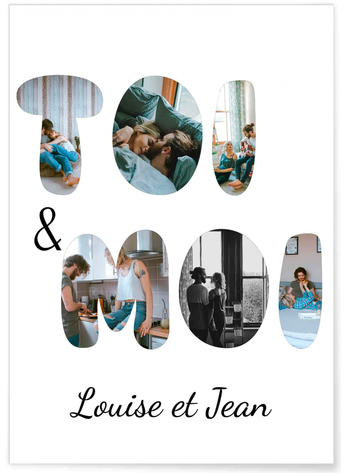 Affiche Personnalisée "Toi et Moi" - L'AFFICHERIE