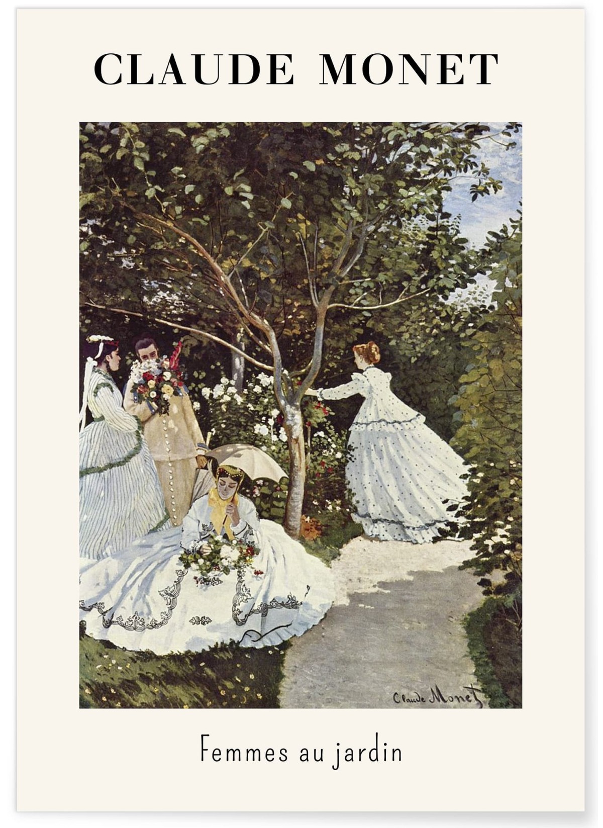 Affiche Monet Femmes au Jardin | L’Afficherie