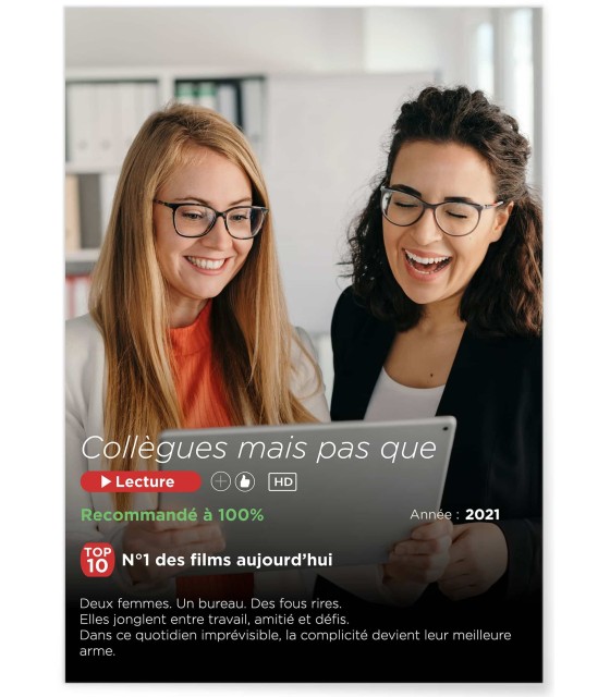 Affiche Netflix personnalisable | L’AFFICHERIE