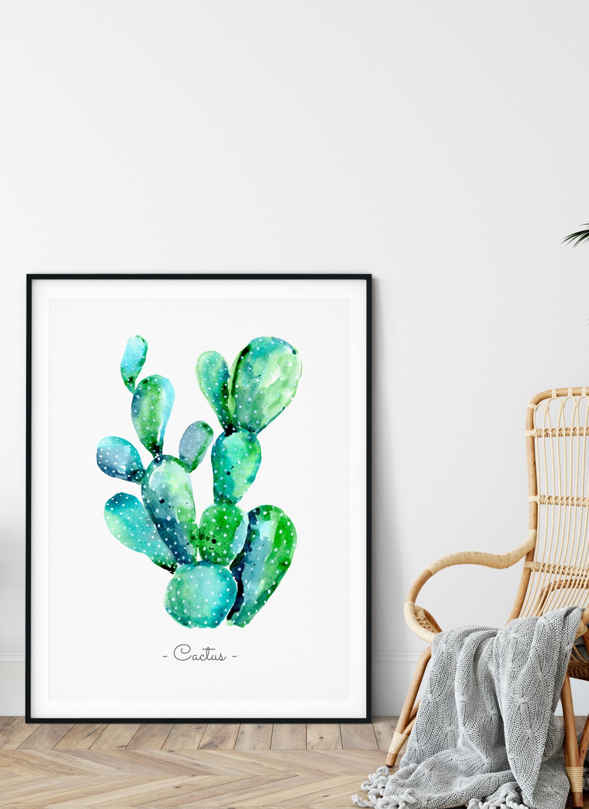 Affiche Cactus, Poster moderne pour deco de salon L’Afficherie
