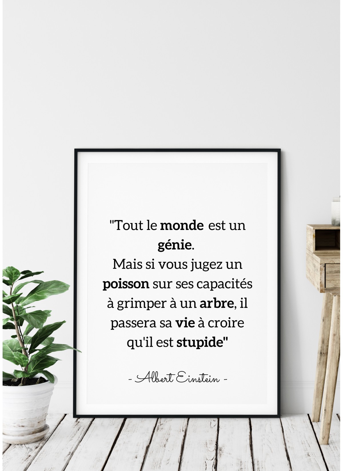 Affiche Citation Inspirante pour décorer un salon | L'Afficherie