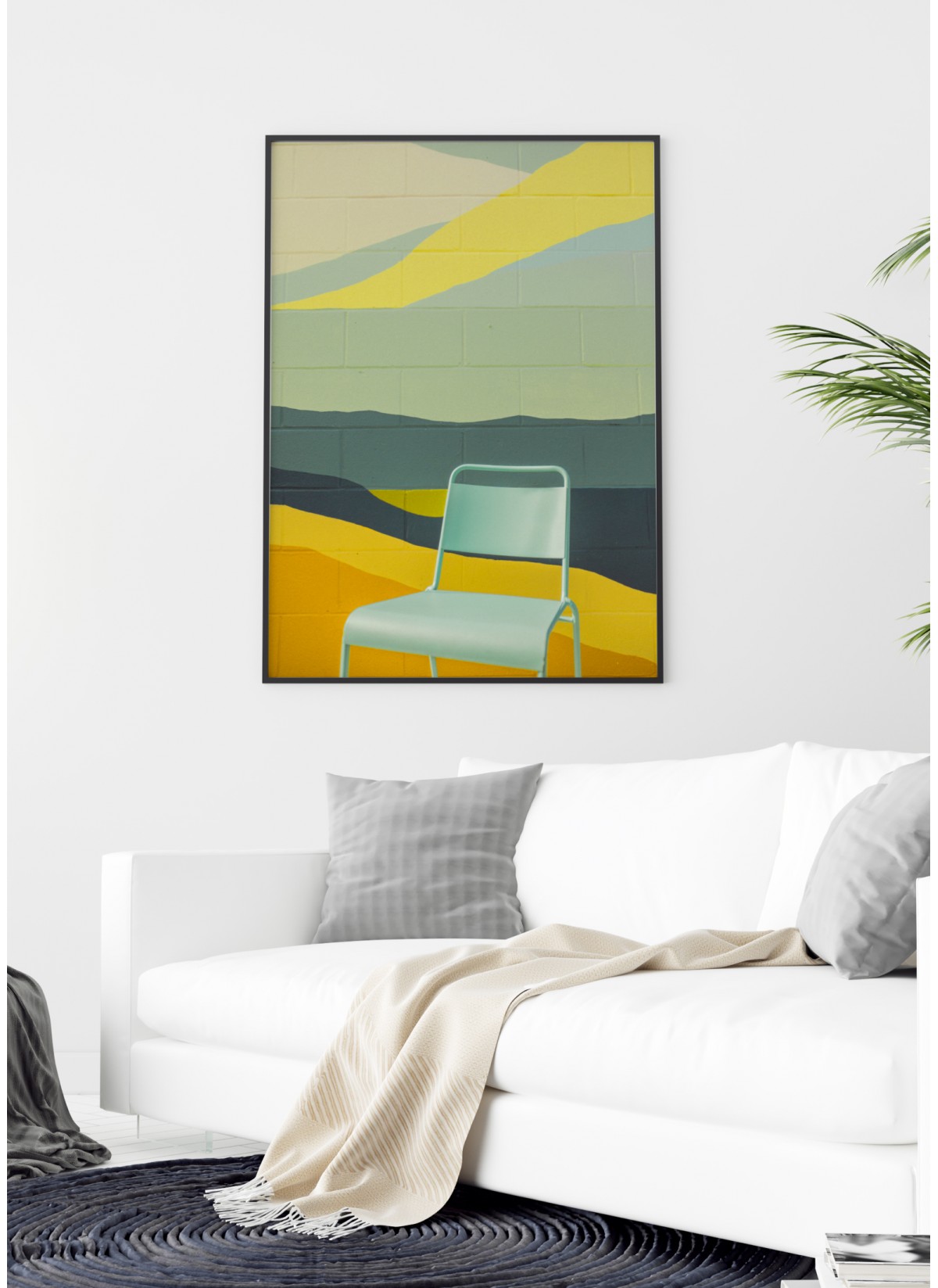 Affiche Colorful Wall pour salon | L’Afficherie