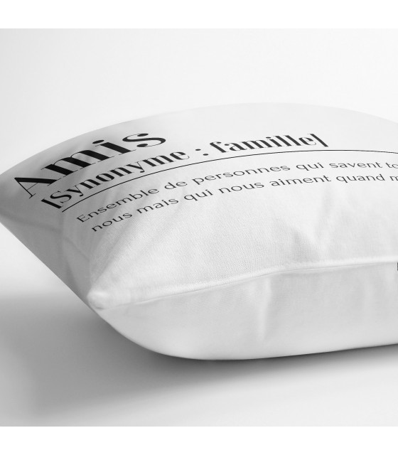 Coussin Déco Définition Amis | L’Afficherie