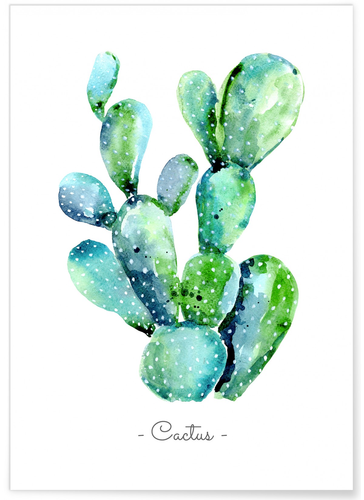 Affiche Cactus, Poster moderne pour deco de salon L’Afficherie