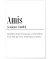 Amis, Affiche Définition à offrir à un ami | L’Afficherie