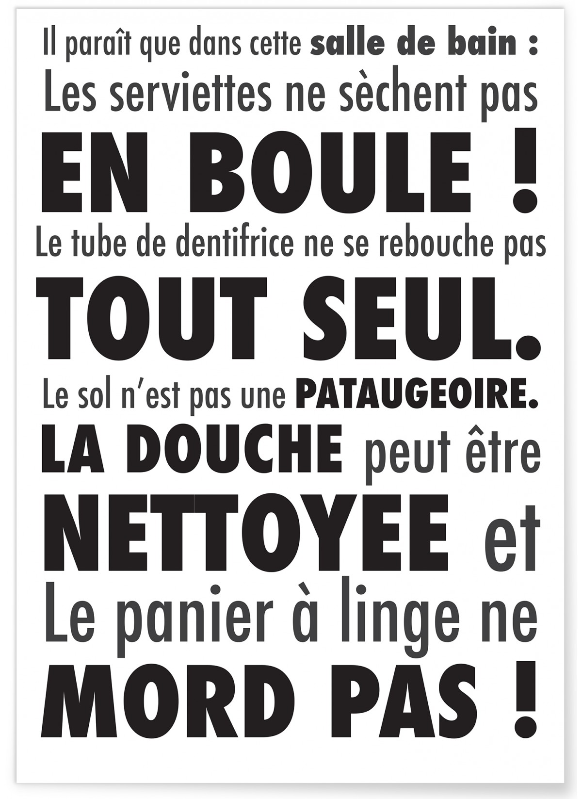 Découvrez nos affiches humoristiques et drôles | L’Afficherie