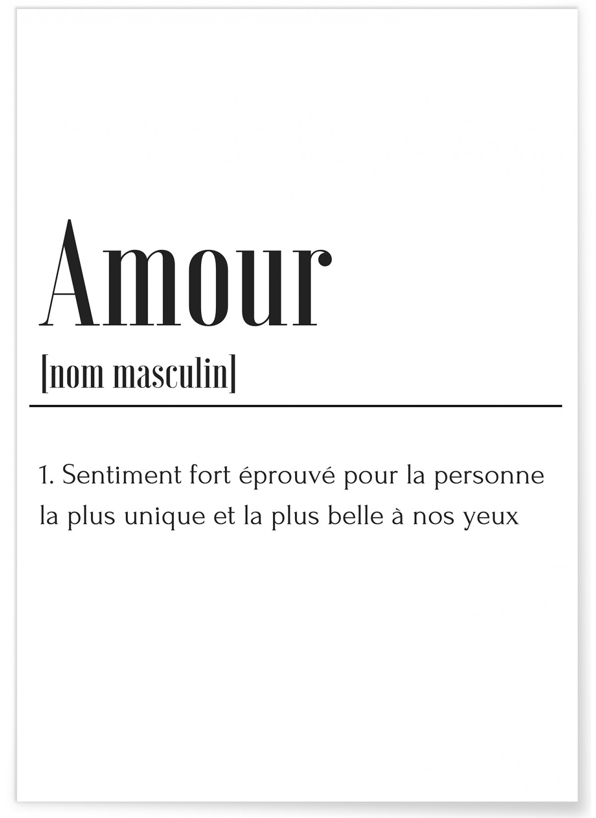 Idée Cadeau Originale Saint-Valentin : affiche Amour | L’Afficherie