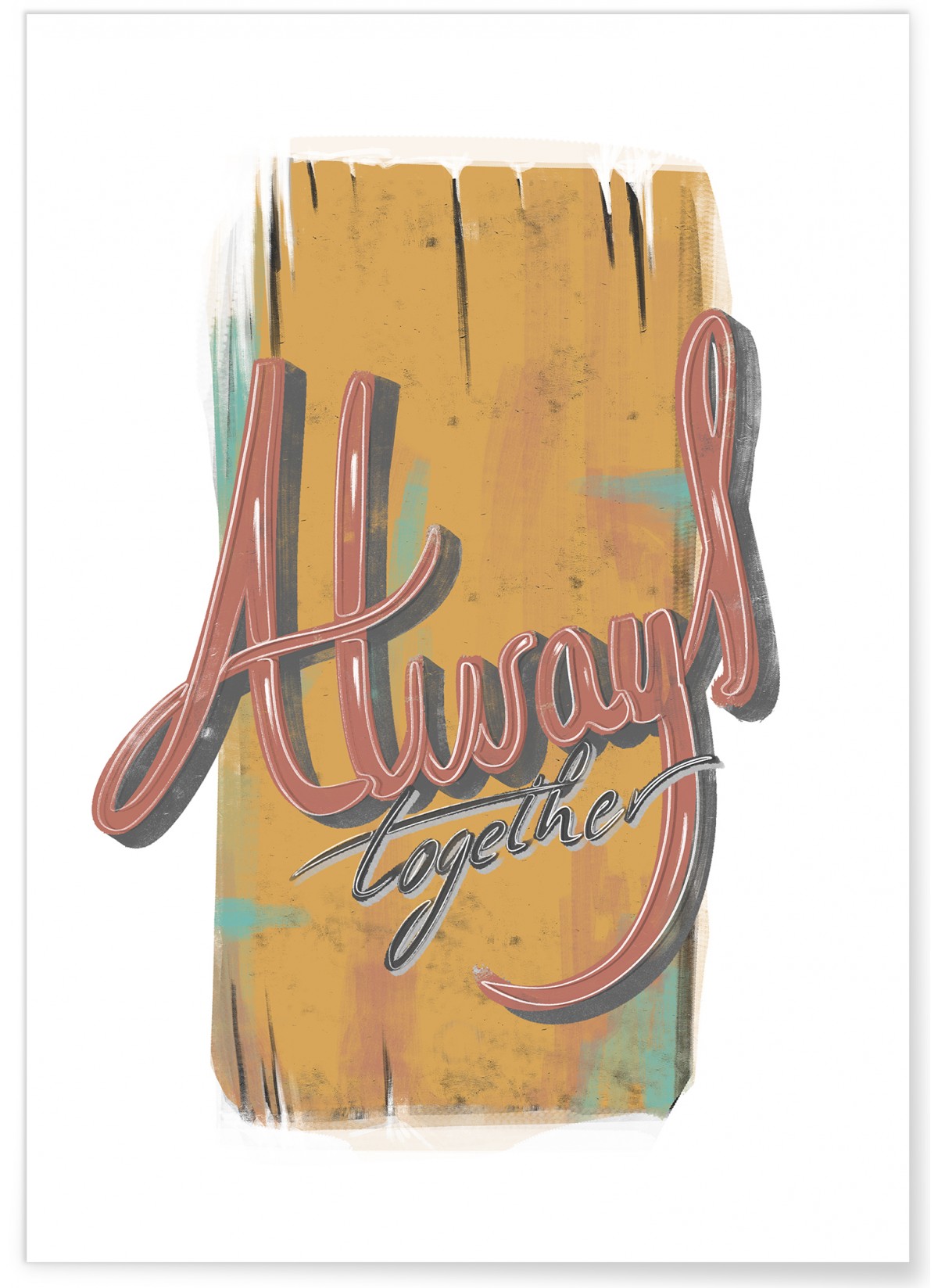 Poster Always Together, à encadrer dans une chambre | L’Afficherie